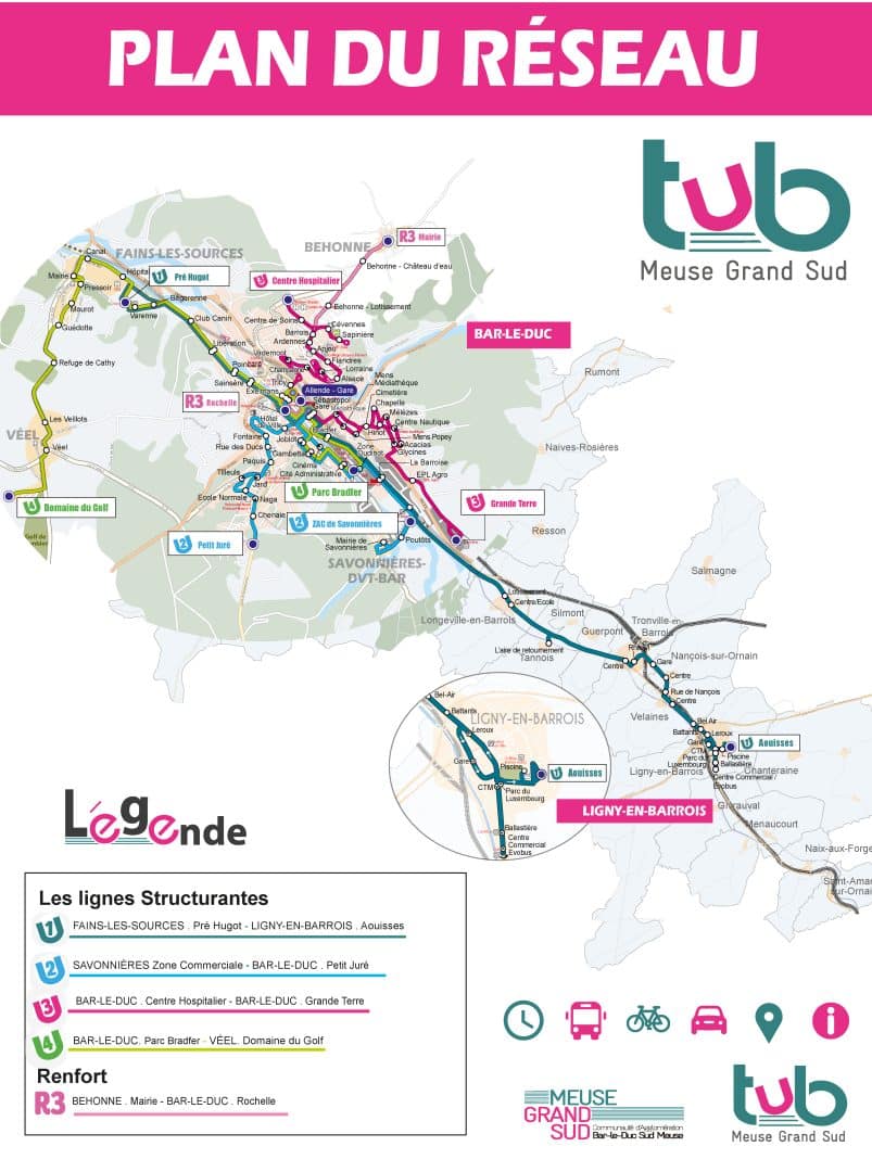 Lignes urbaines | Bus Tub